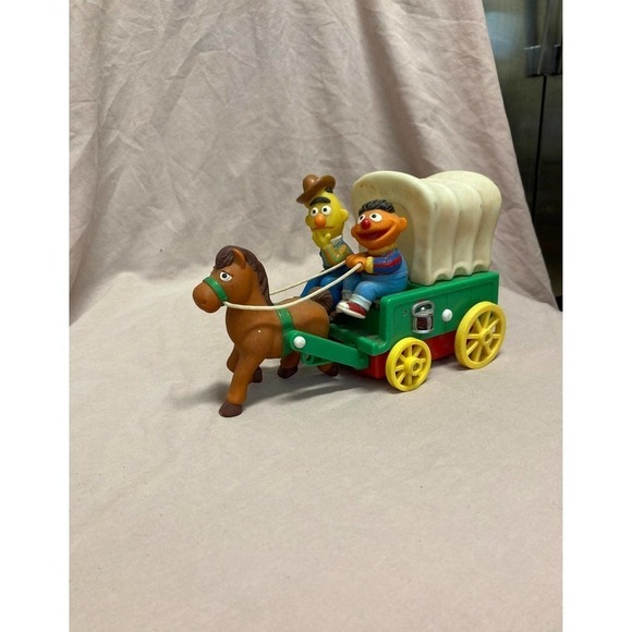 Toys | Tyco Preschool Jim Henson Sesame Street Bert Ernie Horse Wagon ...